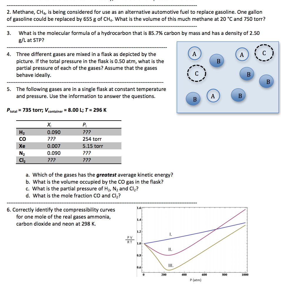 Solved 2. Methane, CH4, is being considered for use as an | Chegg.com