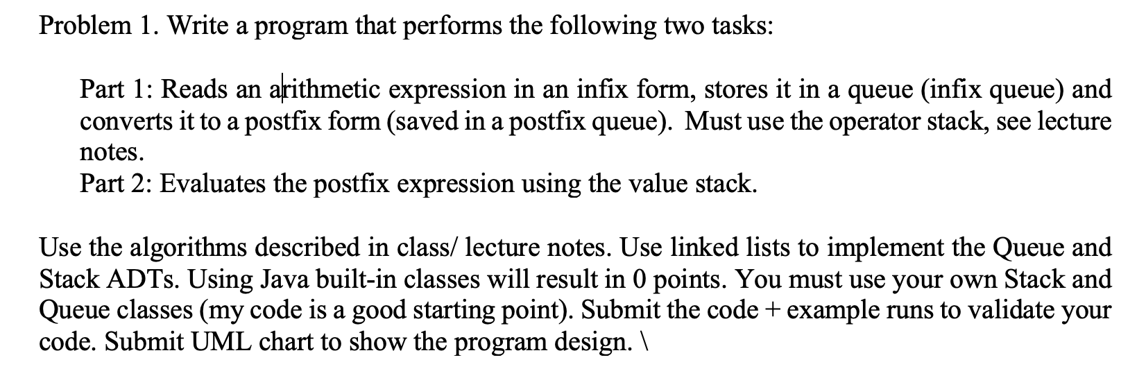 Solved Problem 1. Write a program that performs the | Chegg.com