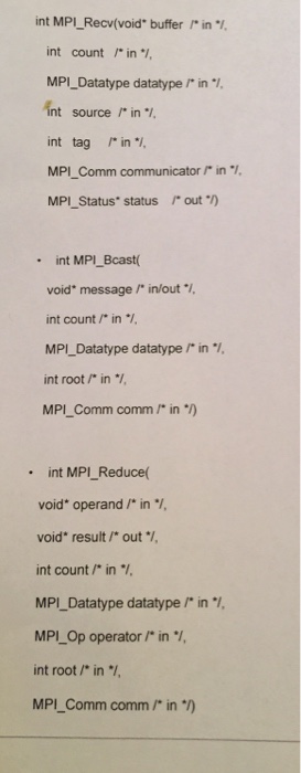 Solved Lab 1: Exercising the use of basic MPI communication | Chegg.com