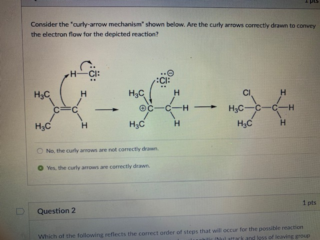 Solved Consider the "curly-arrow mechanism shown below. Are | Chegg.com