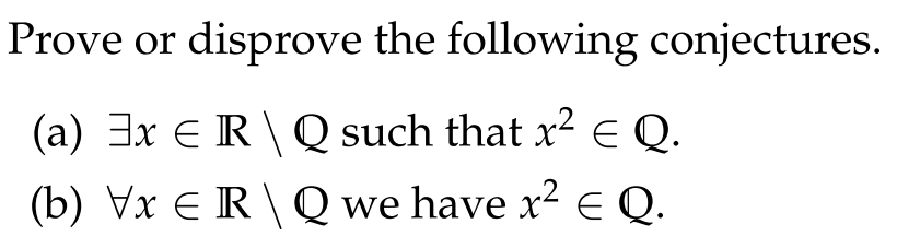Solved Prove or disprove the following conjectures. (a) 3x | Chegg.com