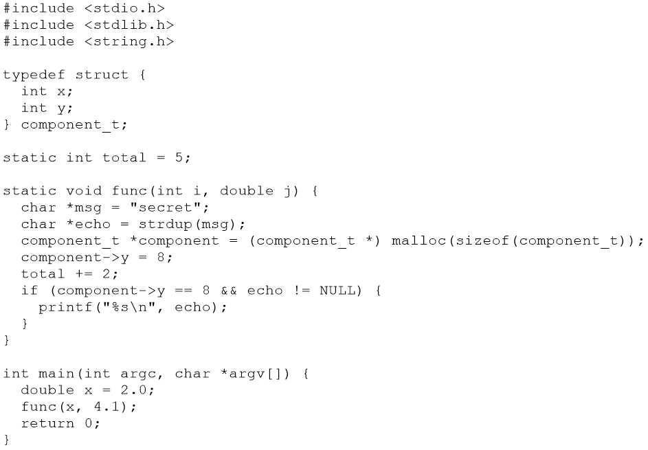 Solved #include #include #include typedef struct { int x; | Chegg.com