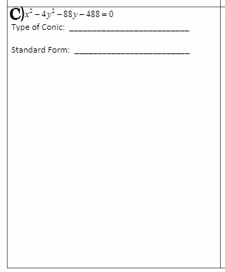 Solved Complete the square to find the standard form for | Chegg.com