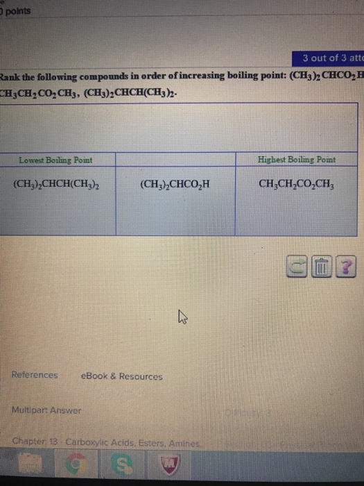 Solved Rank the following compounds in order of increasing | Chegg.com