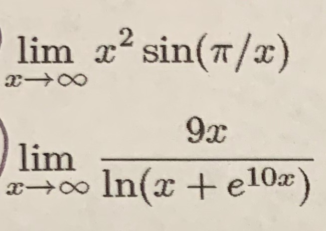 Solved . arccos(x) lim lim 2 sin(/) lim | Chegg.com