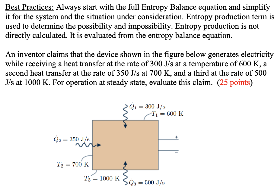 Solved Best Practices: Always start with the full Entropy | Chegg.com