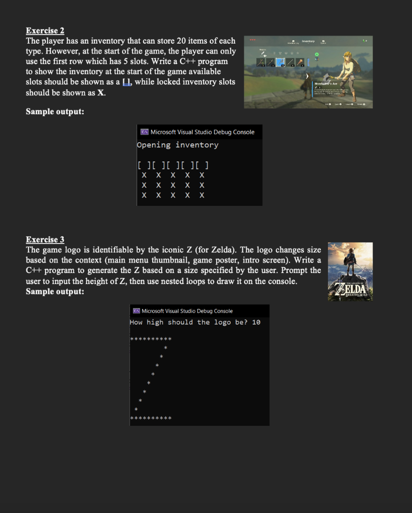 Solved Lab 7 - Switch Structure and Nested Loops Objectives: | Chegg.com