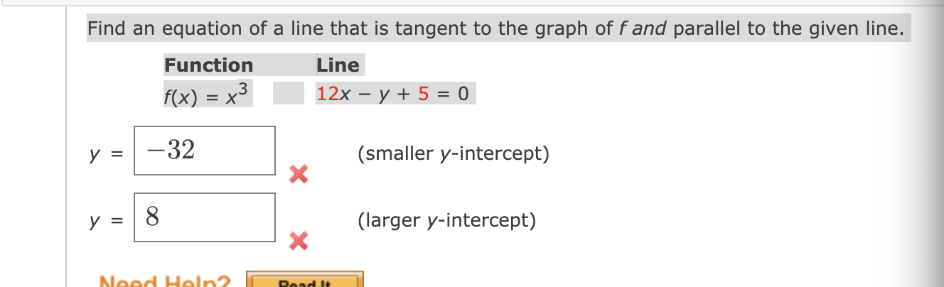 Solved Find an equation of a line that is tangent to the | Chegg.com