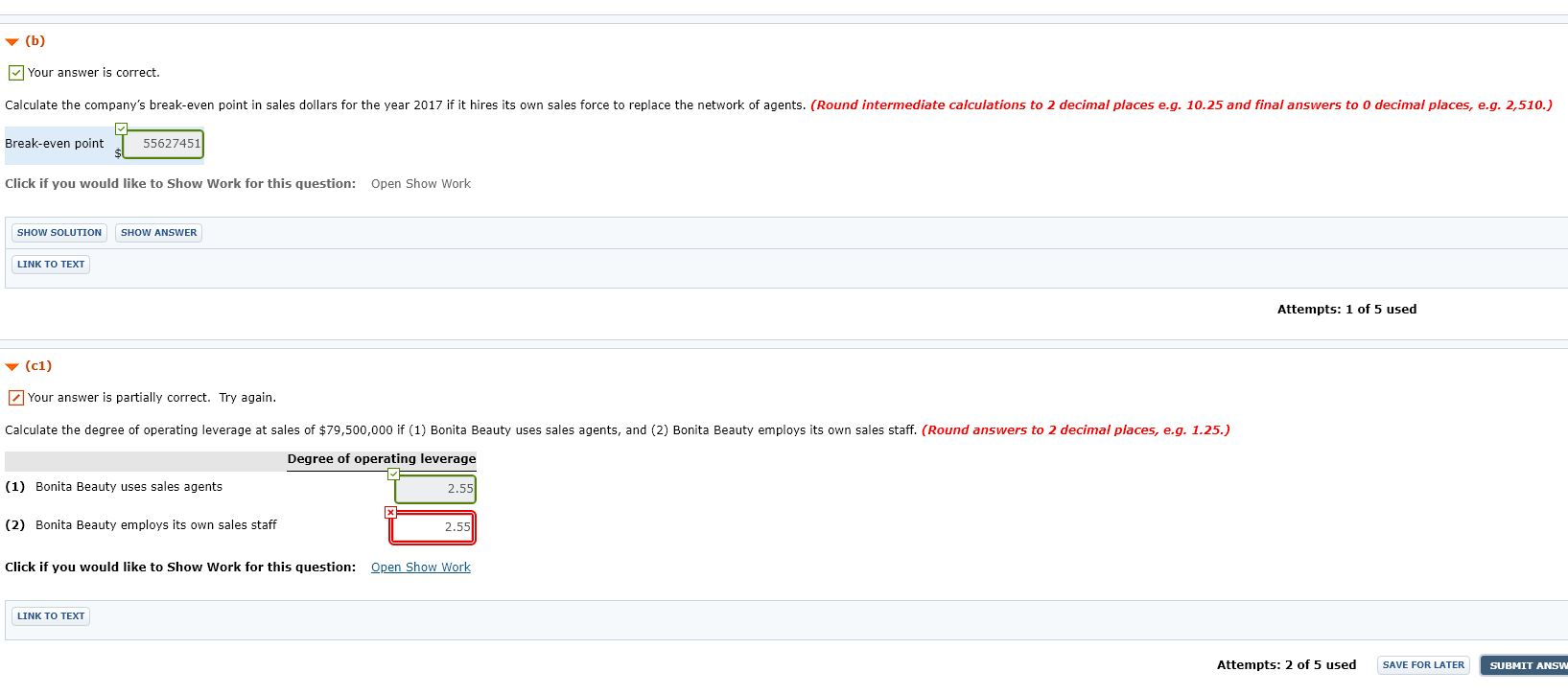 Solved Problem 19-6A (Part Level Submission) Bonita Beauty | Chegg.com