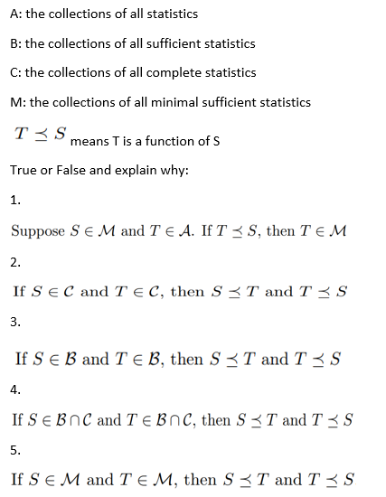 Solved A: the collections of all statistics B: the | Chegg.com