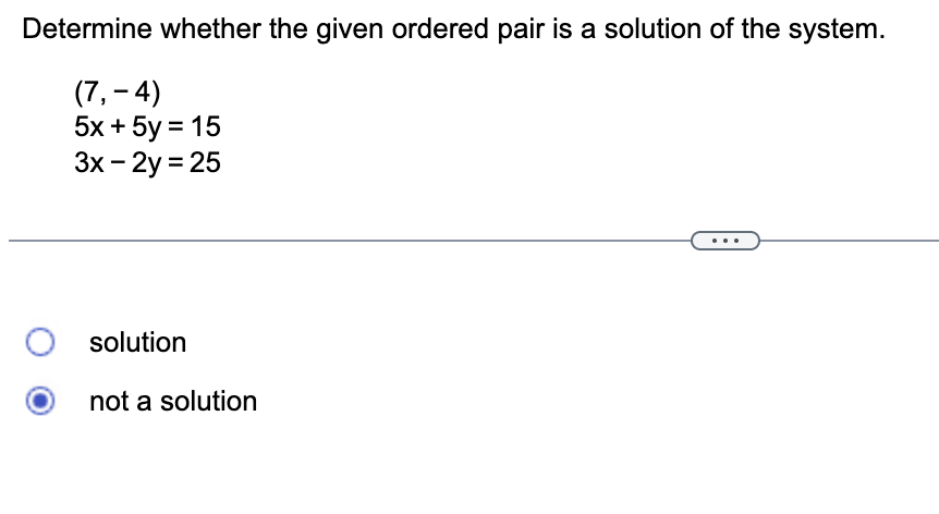 Solved Determine Whether The Given Ordered Pair Is A