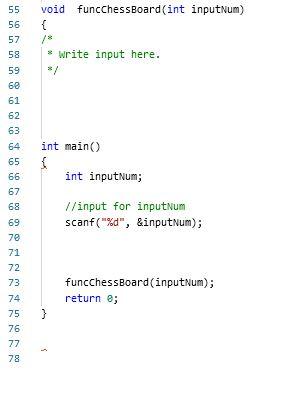 Solved Write an algorithm to print a chessboard pattern ("B" | Chegg.com