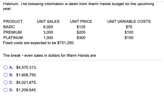 Solved Kid Adventures Company projected current year sales | Chegg.com