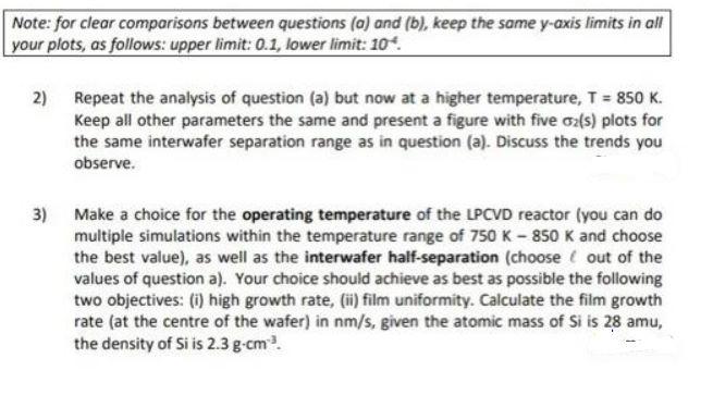 In a linX – logY graph, plot the SiH2 dimensionless | Chegg.com