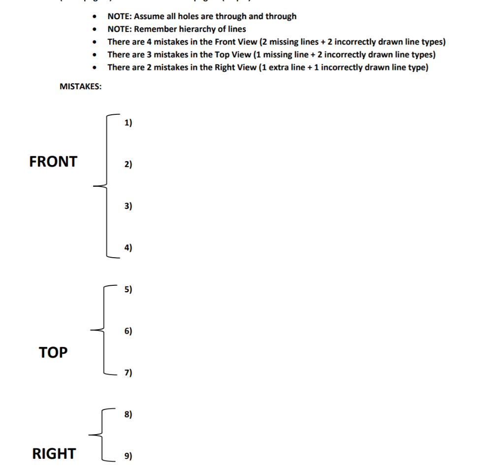 Solved NOTE: Assume all holes are through and through NOTE: | Chegg.com