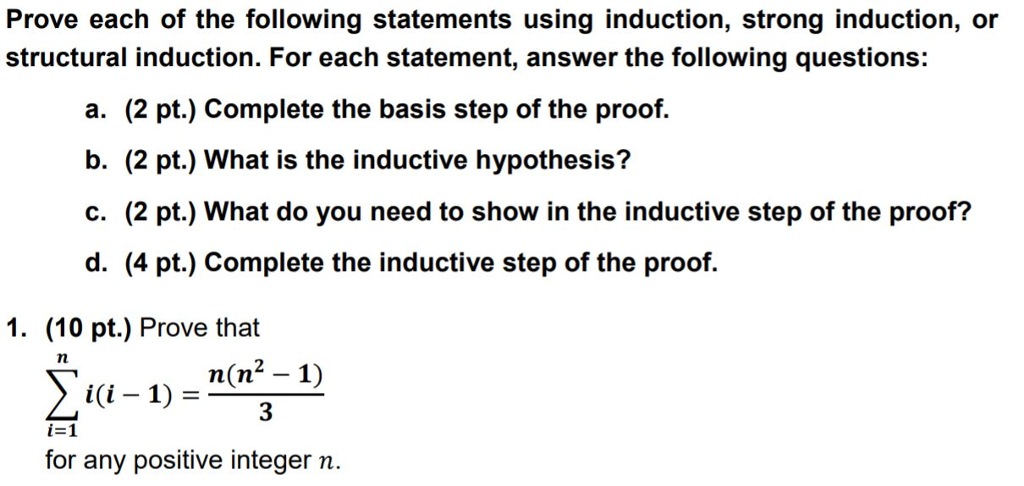 Solved Prove each of the following statements using | Chegg.com