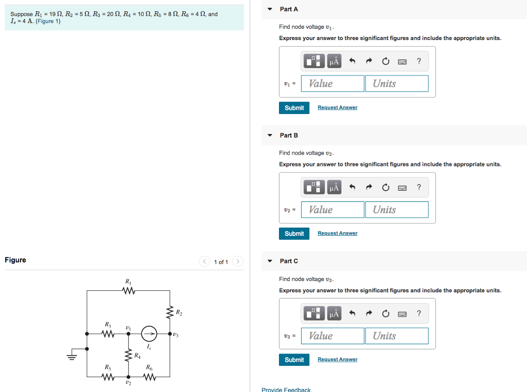 Solved Part A Suppose R1-19 Ω, R2-5Ω, R3-20 Ω, R4-10Ω, | Chegg.com