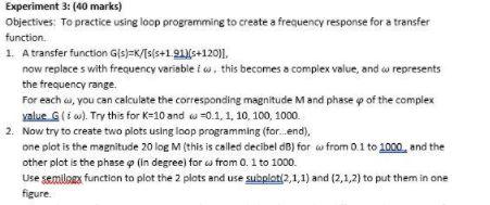 Solved Experiment 3: (40 marks) Objectives. To practice | Chegg.com