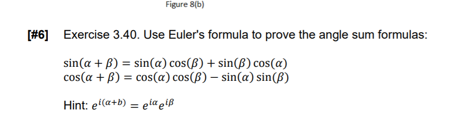Solved Figure 8(b) [#6] Exercise 3.40. Use Euler's formula | Chegg.com