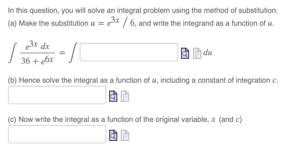Solved In this question, you will solve a definite integral | Chegg.com