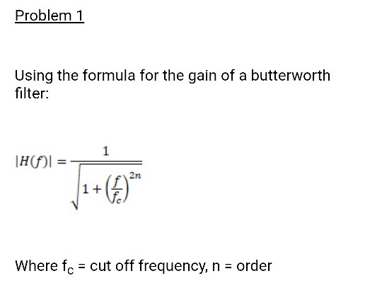 Solved Problem 1 Using the formula for the gain of a | Chegg.com