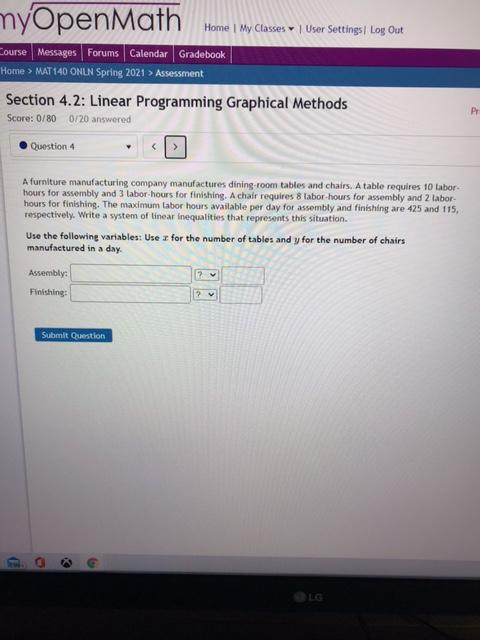 Solved myOpenMath Home My Classes User Settings Log Out | Chegg.com