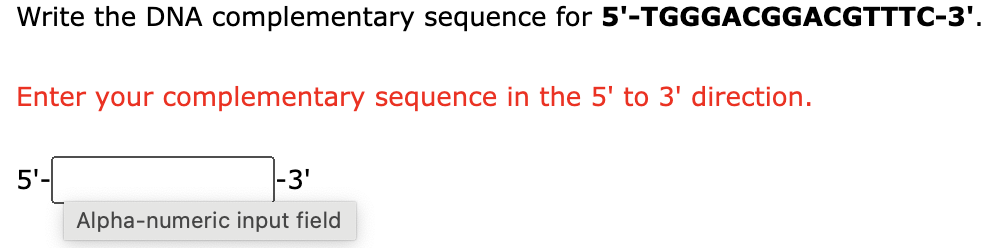 Solved Write the complementary mRNA sequence for the DNA | Chegg.com