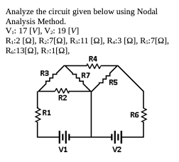 Solved Analyze the circuit given below using Nodal Analysis | Chegg.com