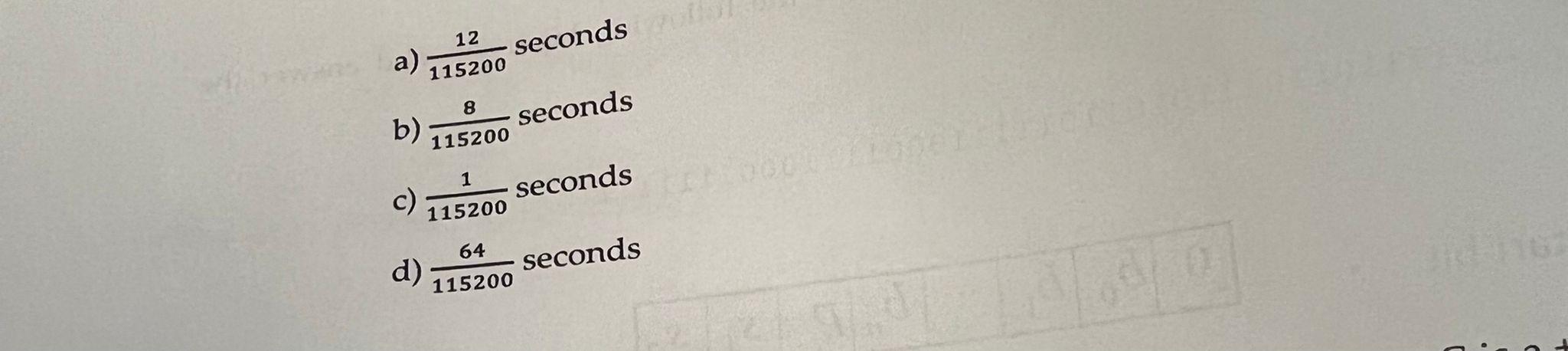 Solved (S/A) 5. Consider RS-232 frame format and the | Chegg.com