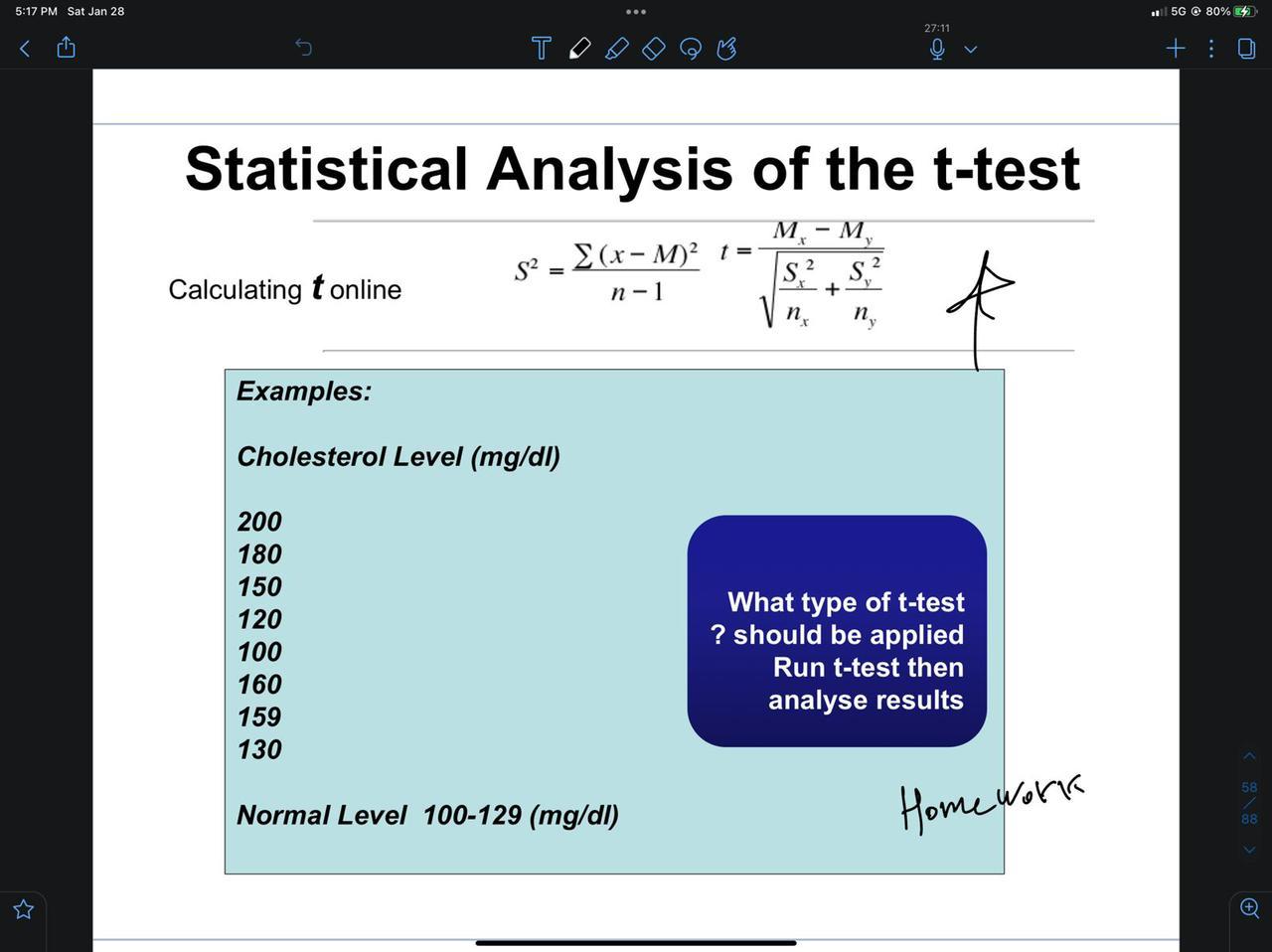 Solved Statistical Analysis of the t-test | Chegg.com