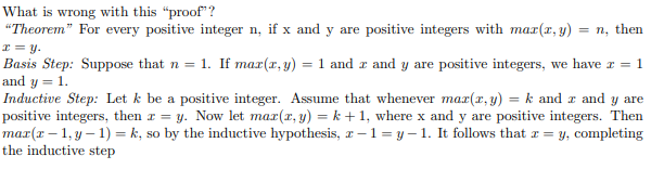 Solved What is wrong with this "proof"? "Theorem" For every | Chegg.com