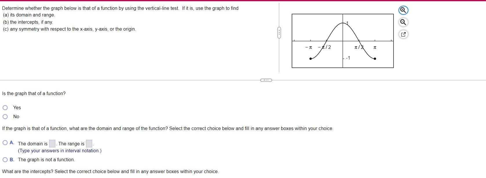 Solved Determine whether the graph below is that of a | Chegg.com