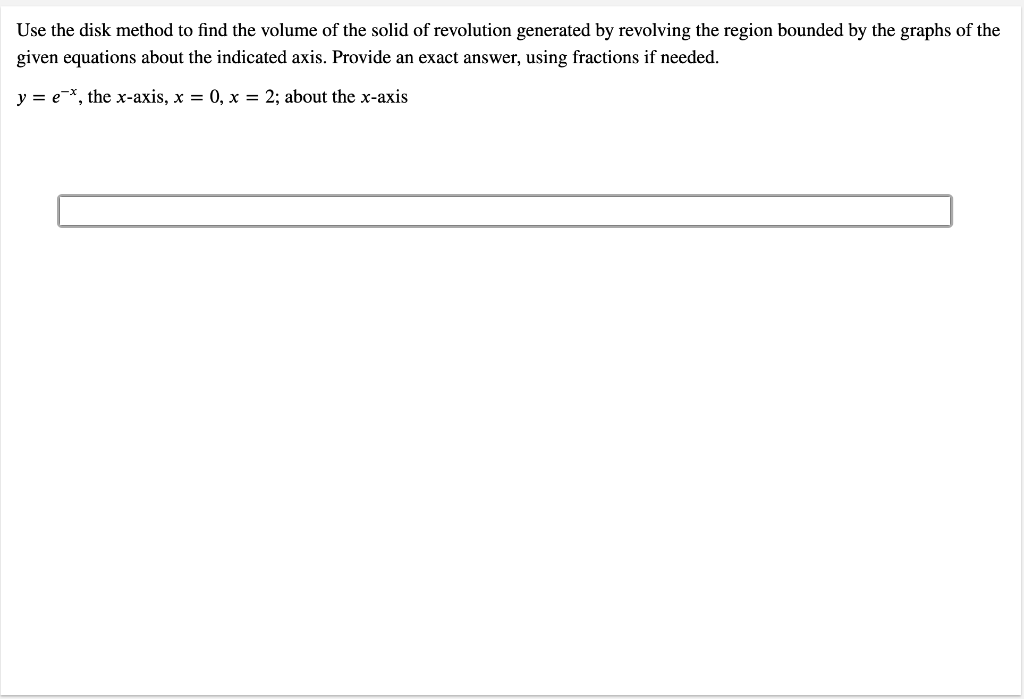 Solved Find the volume of the solid of revolution generated | Chegg.com