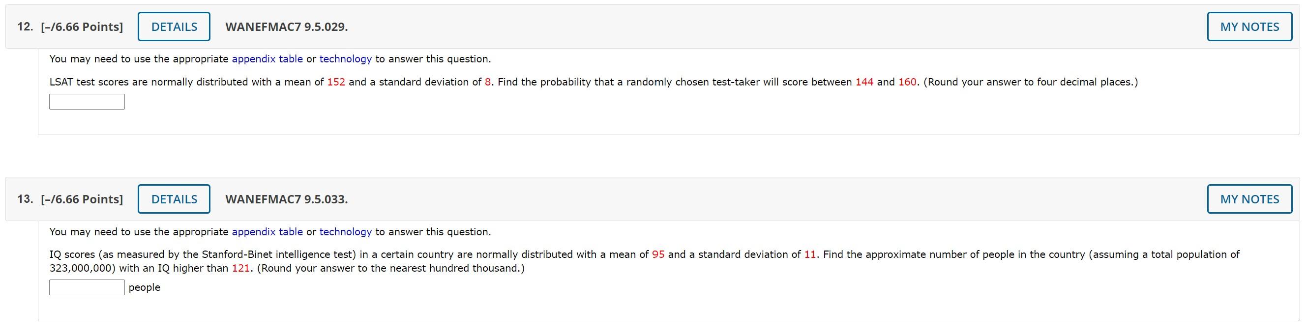 Solved 12. [-76.66 Points] DETAILS WANEFMAC7 9.5.029. MY | Chegg.com