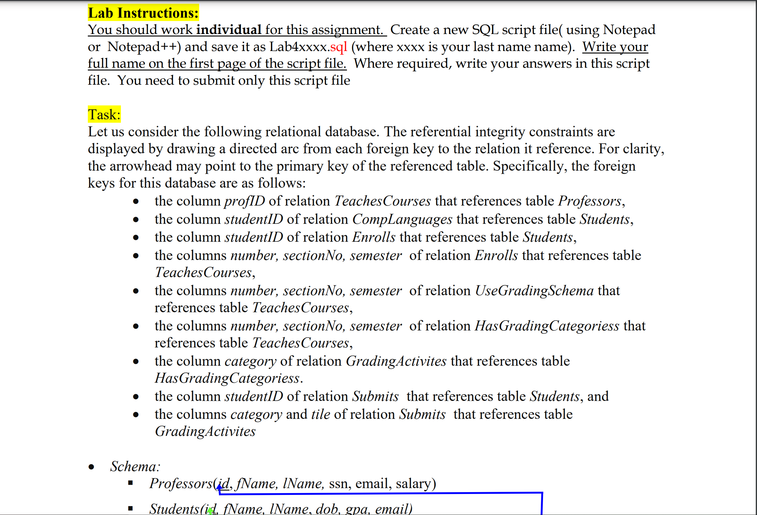 Solved Lab Instructions You Should Work Individual For This 