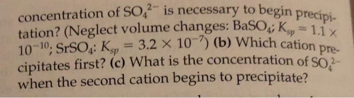 Solved A solution of Na2SO4 is added dropwise to a solution | Chegg.com