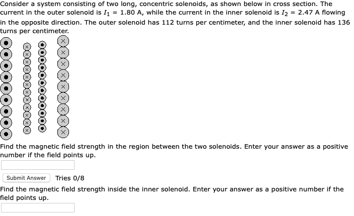 Solved Consider a system consisting of two long, concentric | Chegg.com