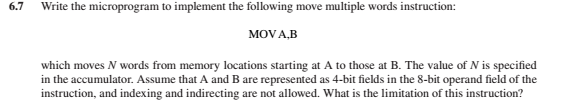67 Write The Microprogram To Implement The Following