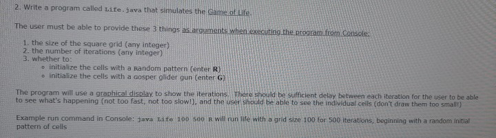 Solved 2. Write a program called Lite.java that simulates | Chegg.com