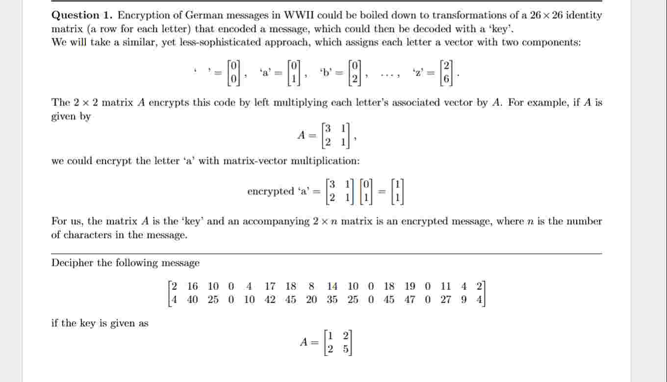 Solved Will Upvote if ﻿both Q1&Q2 ﻿ANSWER:Question 1. | Chegg.com