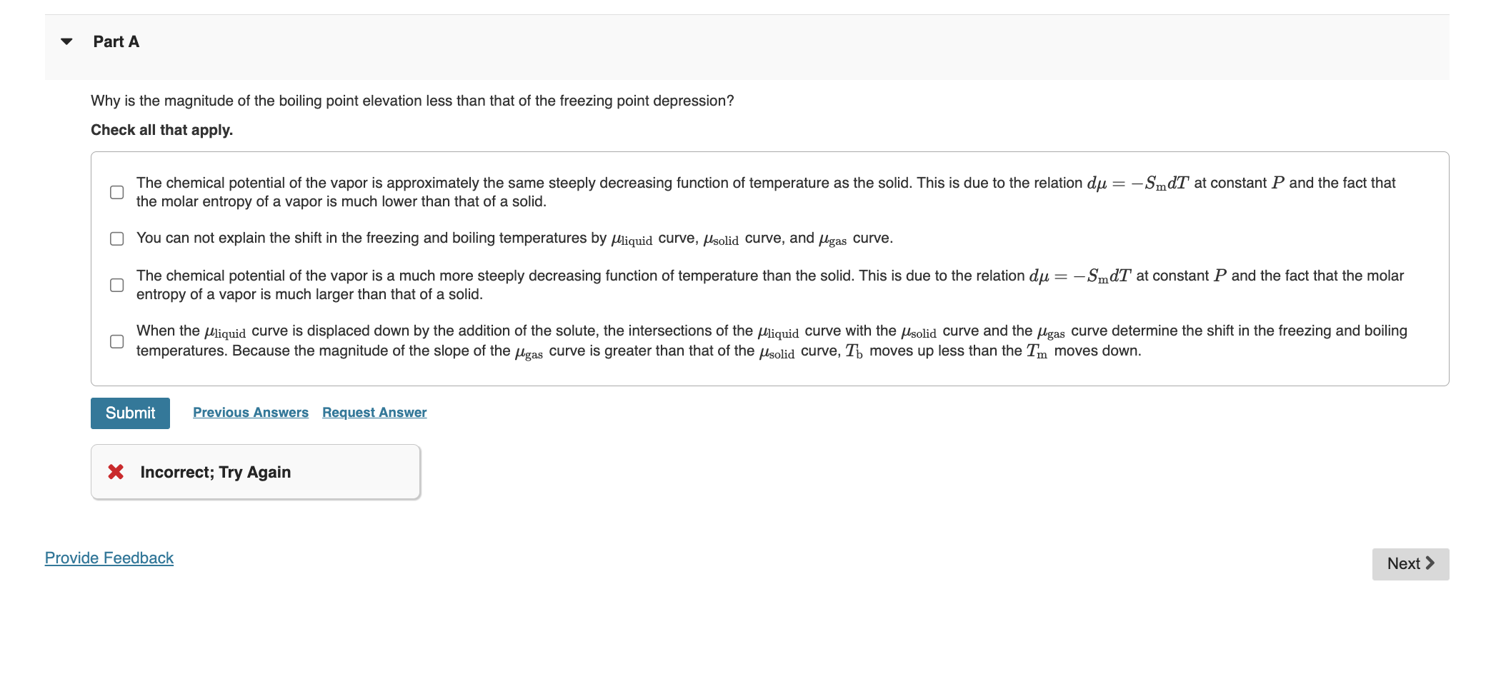 Solved Why is the magnitude of the boiling point elevation | Chegg.com