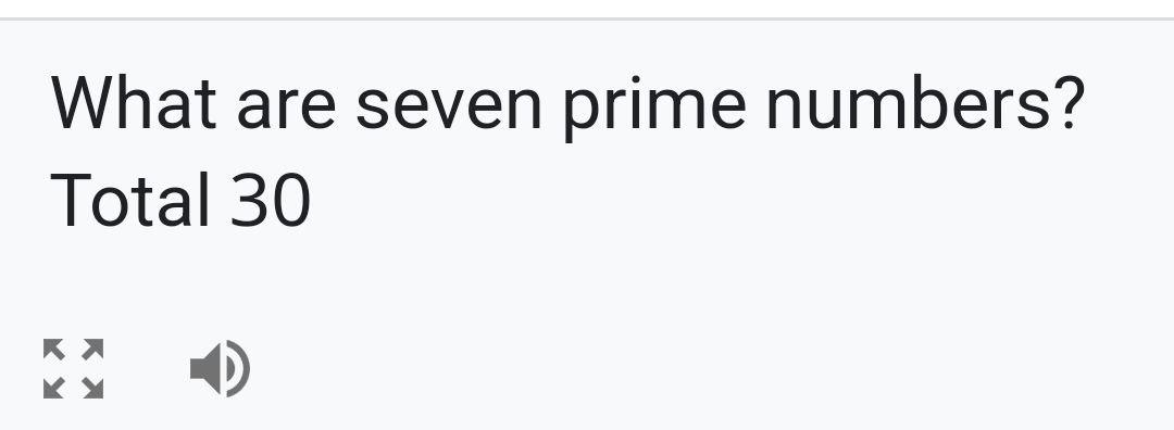 Solved What are seven prime numbers? Total 30 KX KY | Chegg.com