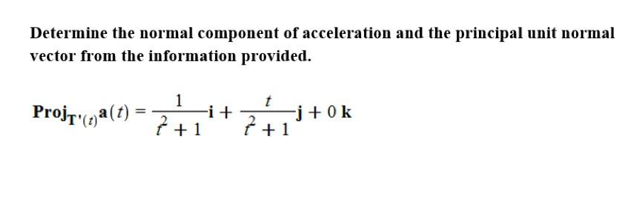 Solved Determine The Normal Component Of Acceleration And