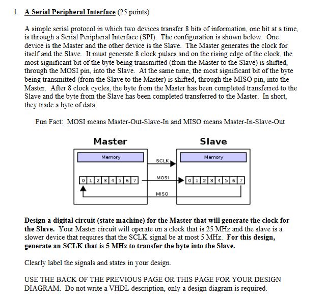 Solved A simple serial protocol in which two devices | Chegg.com