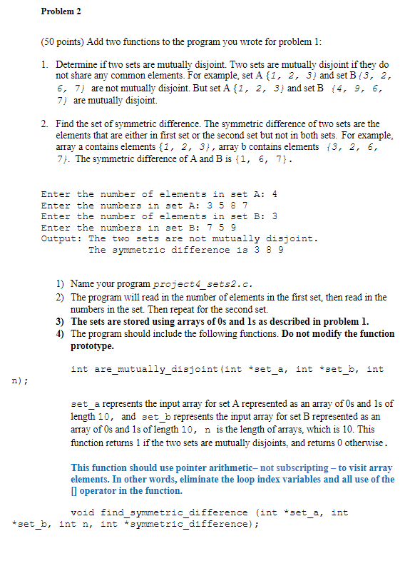 Solved Code for Problem 1 #include #define N 10 | Chegg.com