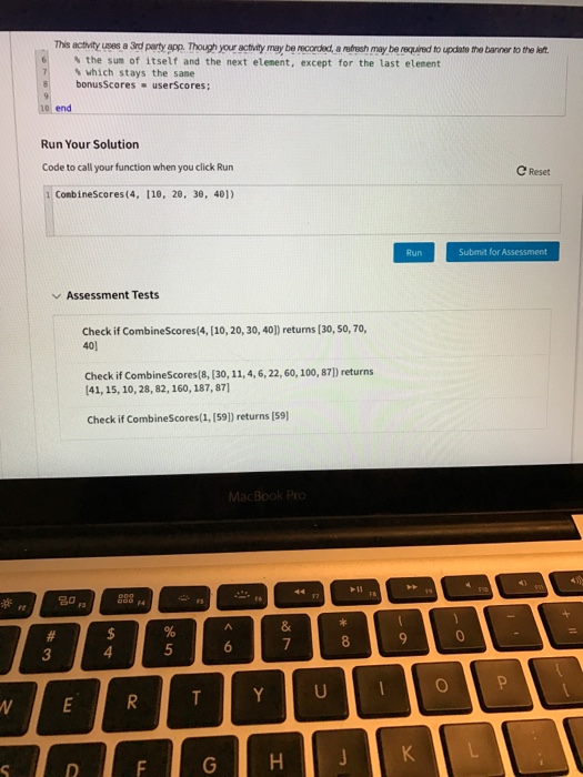Solved 9.6.4: Modifying an arrays elements using other | Chegg.com