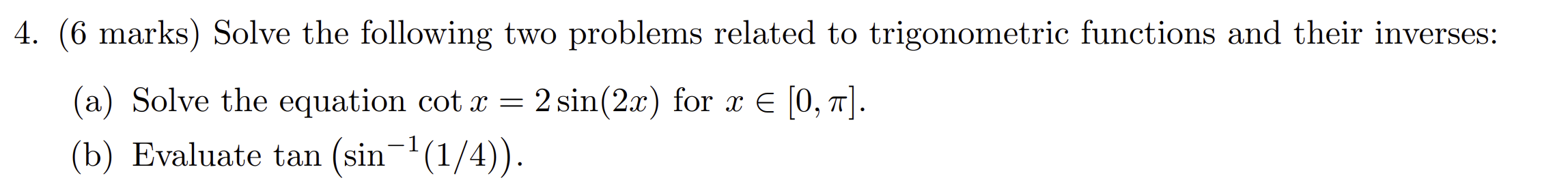 Solved calc(6 ﻿marks) ﻿Solve the following two problems | Chegg.com