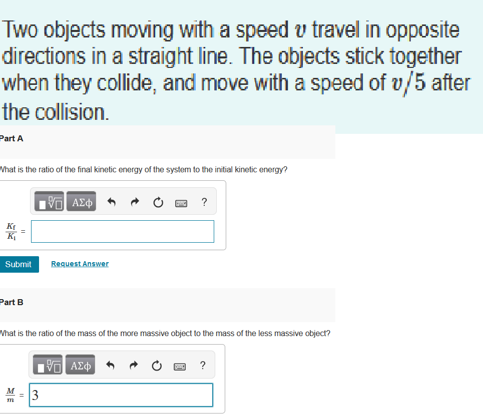 Solved Two objects moving with a speed u travel in opposite | Chegg.com