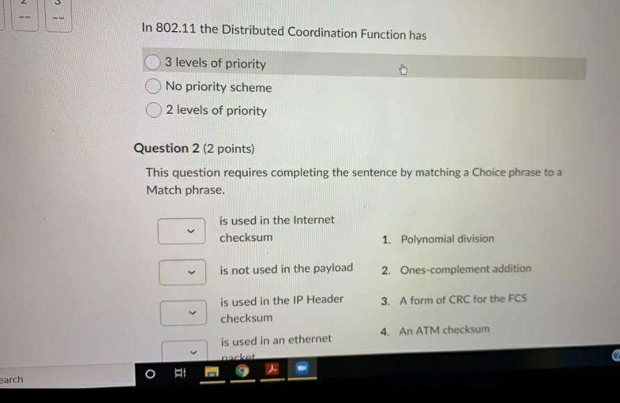 Solved In 802.11 the Distributed Coordination Function has 3 | Chegg.com