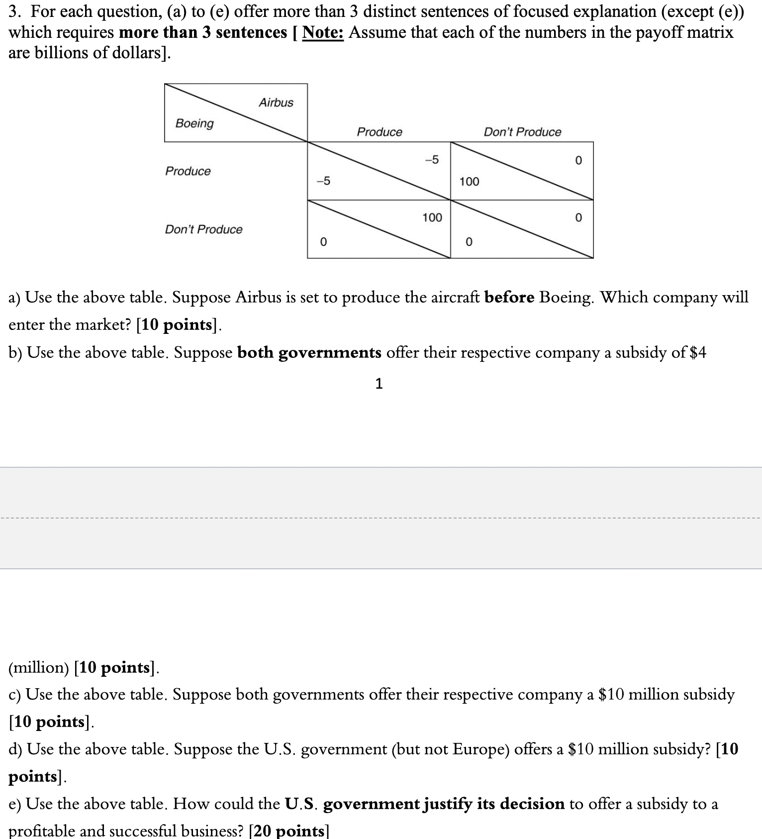 Solved 3. For each question, (a) to (e) offer more than 3 | Chegg.com